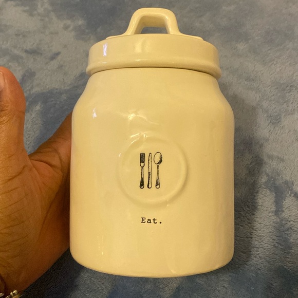 Rae Dunn | Kitchen | Rae Dunn Eat Ceramic Canister Jar Artisan ...